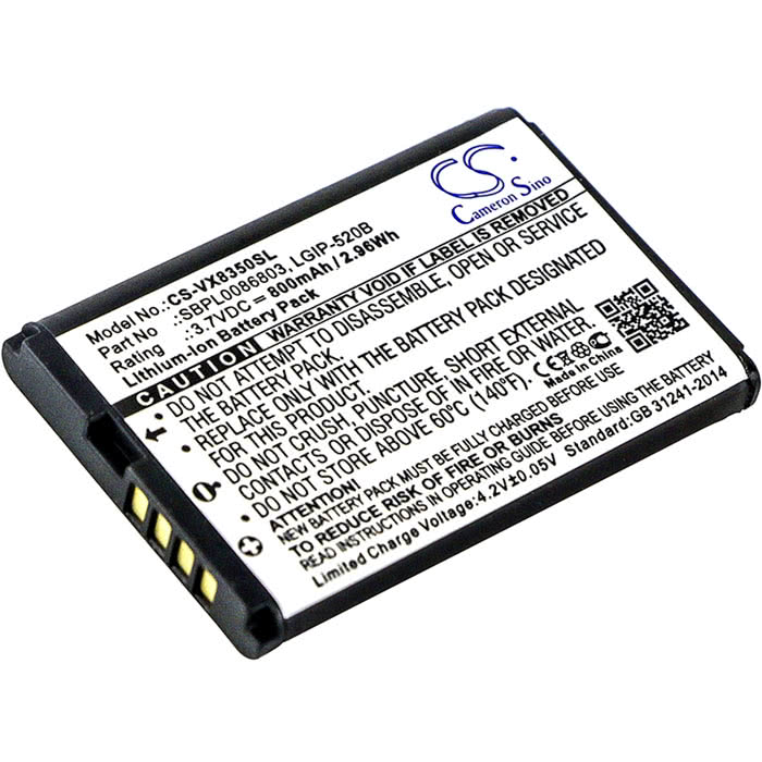 LG AX310 Helix LN180 LX400 battery replacement rechargeable | Battery ...