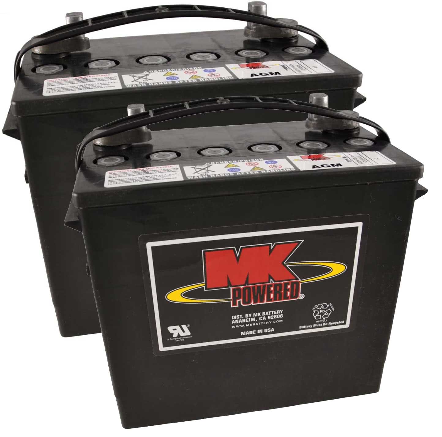 2x MK M22NF-SLD-A mobility scooter power chair batteries | Battery Trader