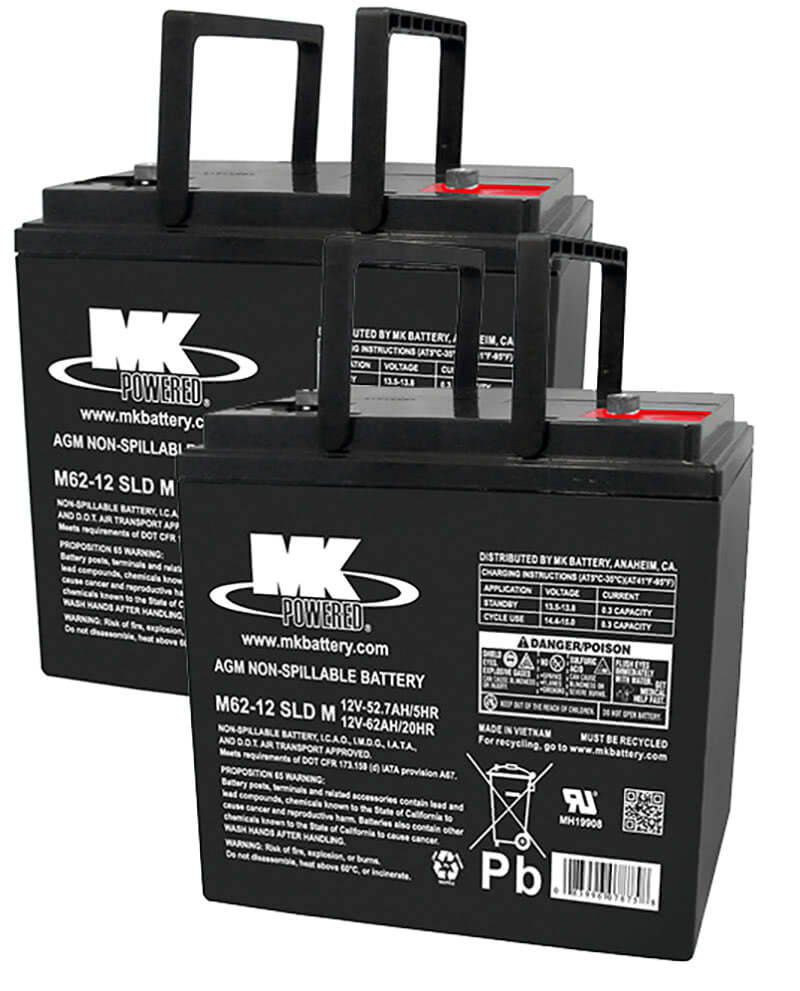 MK M62-12-SLD-M mobility scooter power chair batteries AGM | Battery Trader