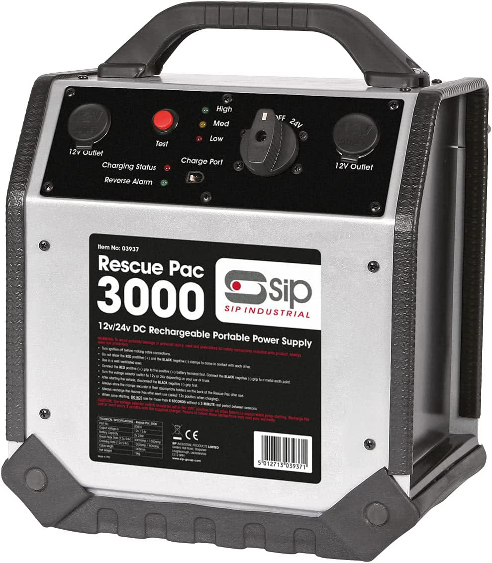 SIP-Rescue-Pac-3000 battery for emergency jump start set | Battery Trader