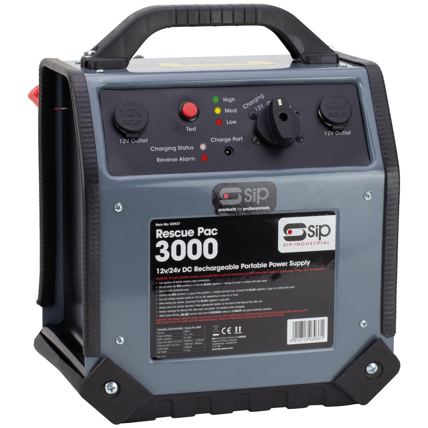 SIP-Rescue-Pac-3000 battery for emergency jump start set | Battery Trader