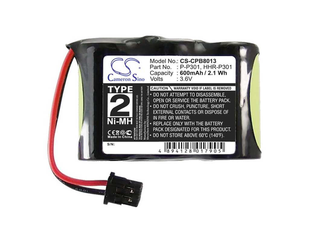 Panasonic Type-2 battery replacement 3.6v NI-MH | Battery Trader