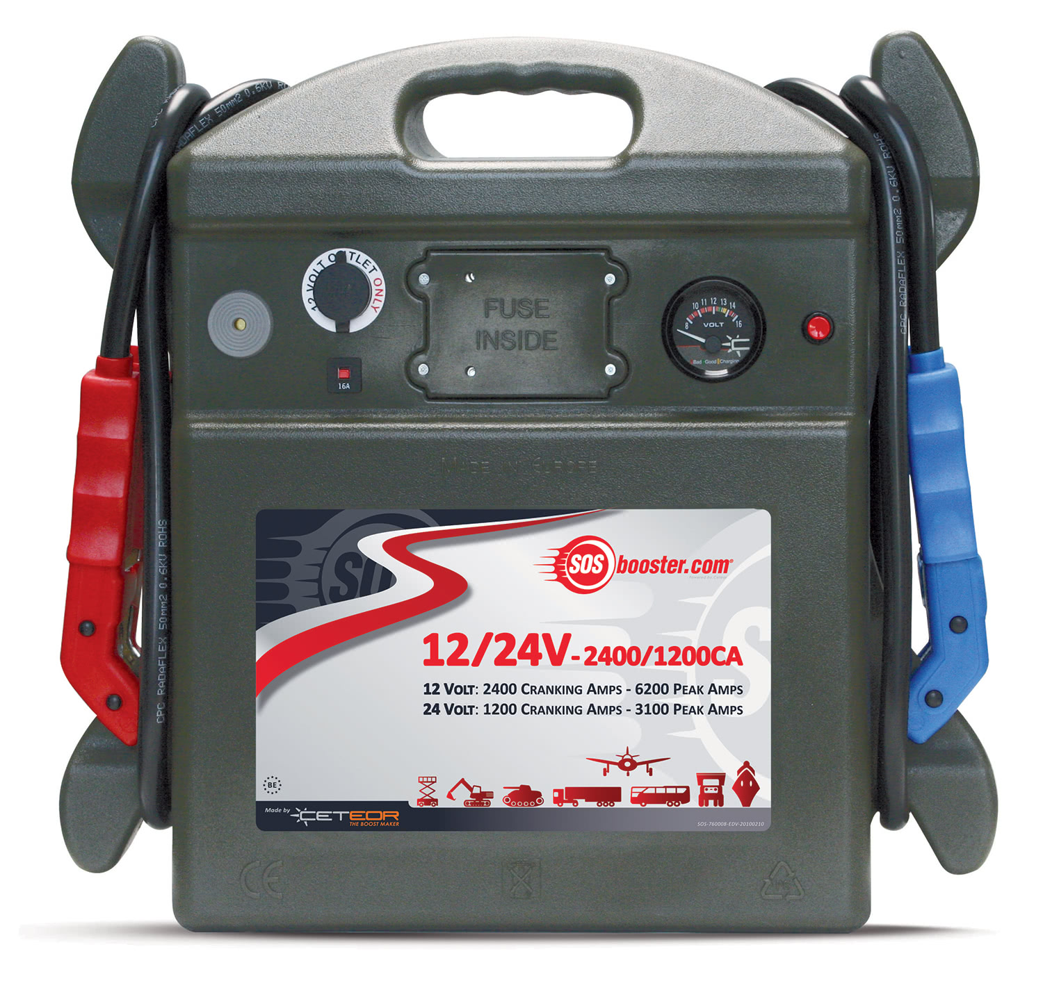 Ceteor-SOS-2400/1200CA 12v/24v battery only | Battery Trader